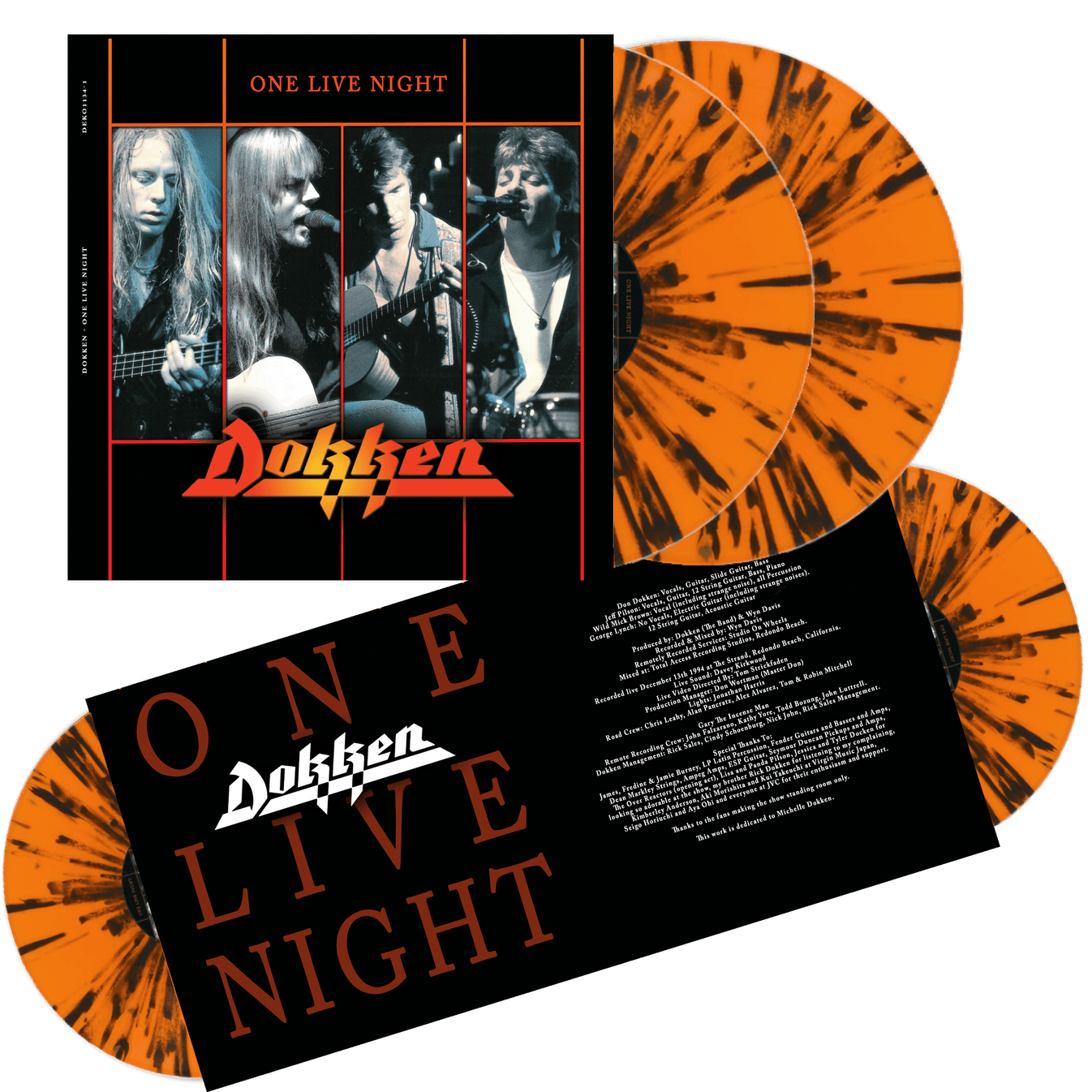 Dokken - One Live Night Orange Vinyl LP – Experience Vinyl